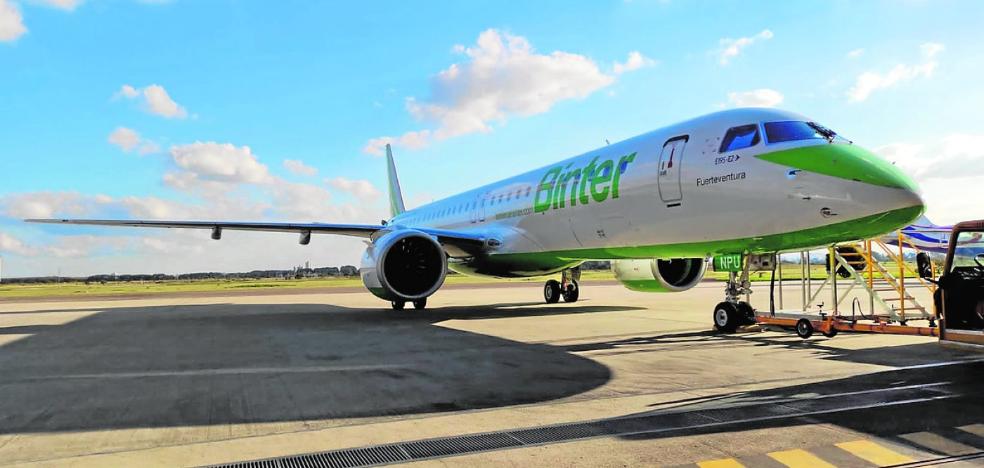 Binter refuerza su flota al recibir un quinto reactor que completa sus ...