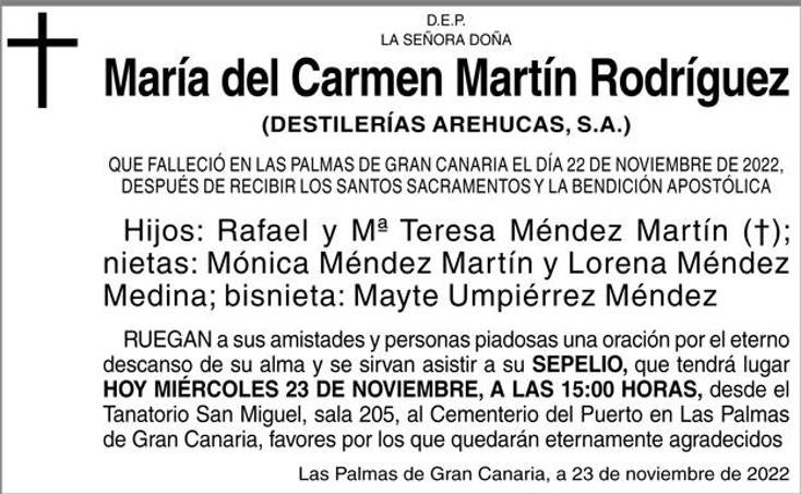 María del Carmen Martín Rodríguez | Canarias7